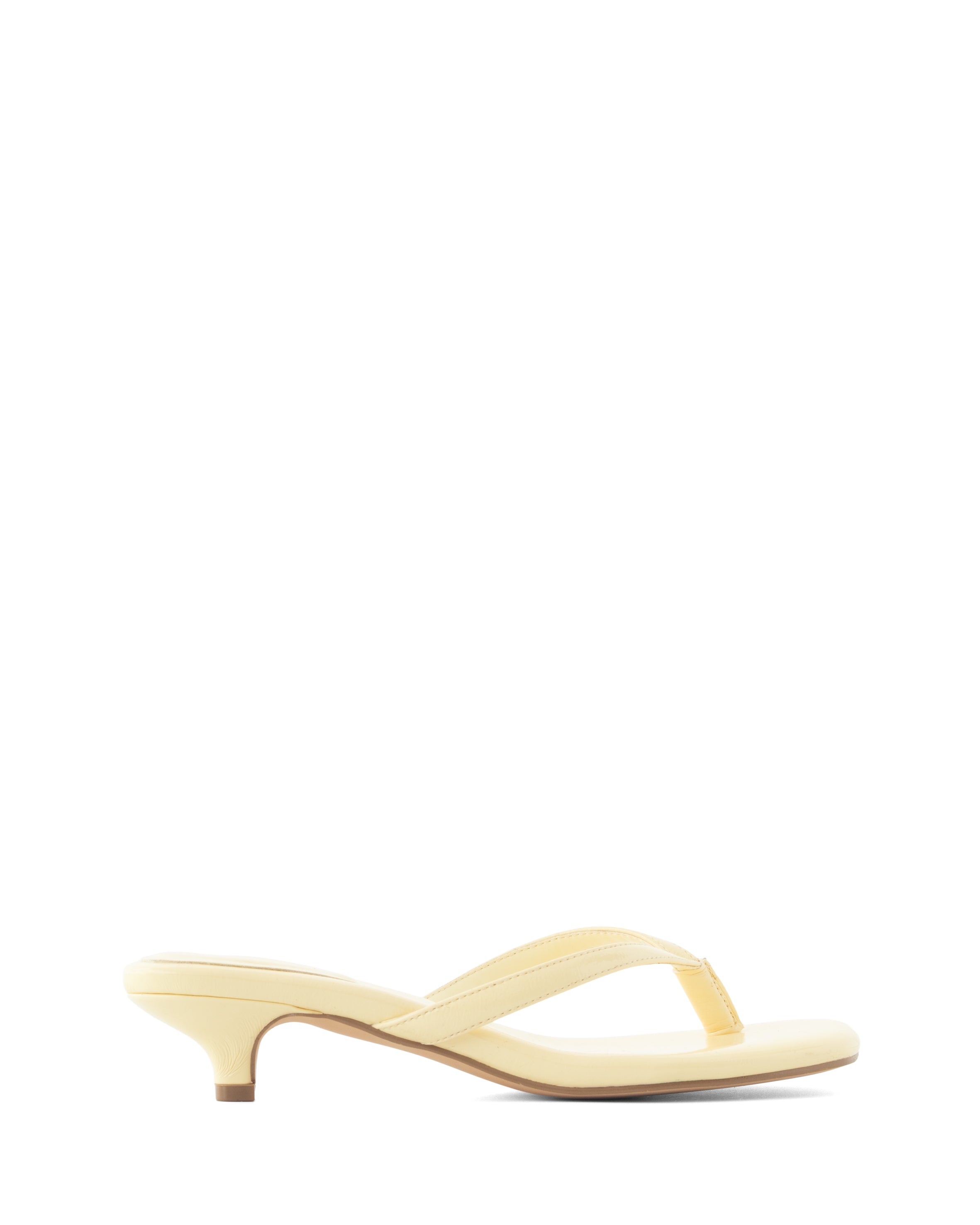 Heatwave Thong Heel Butter Crinkled Patent – Therapy Shoes