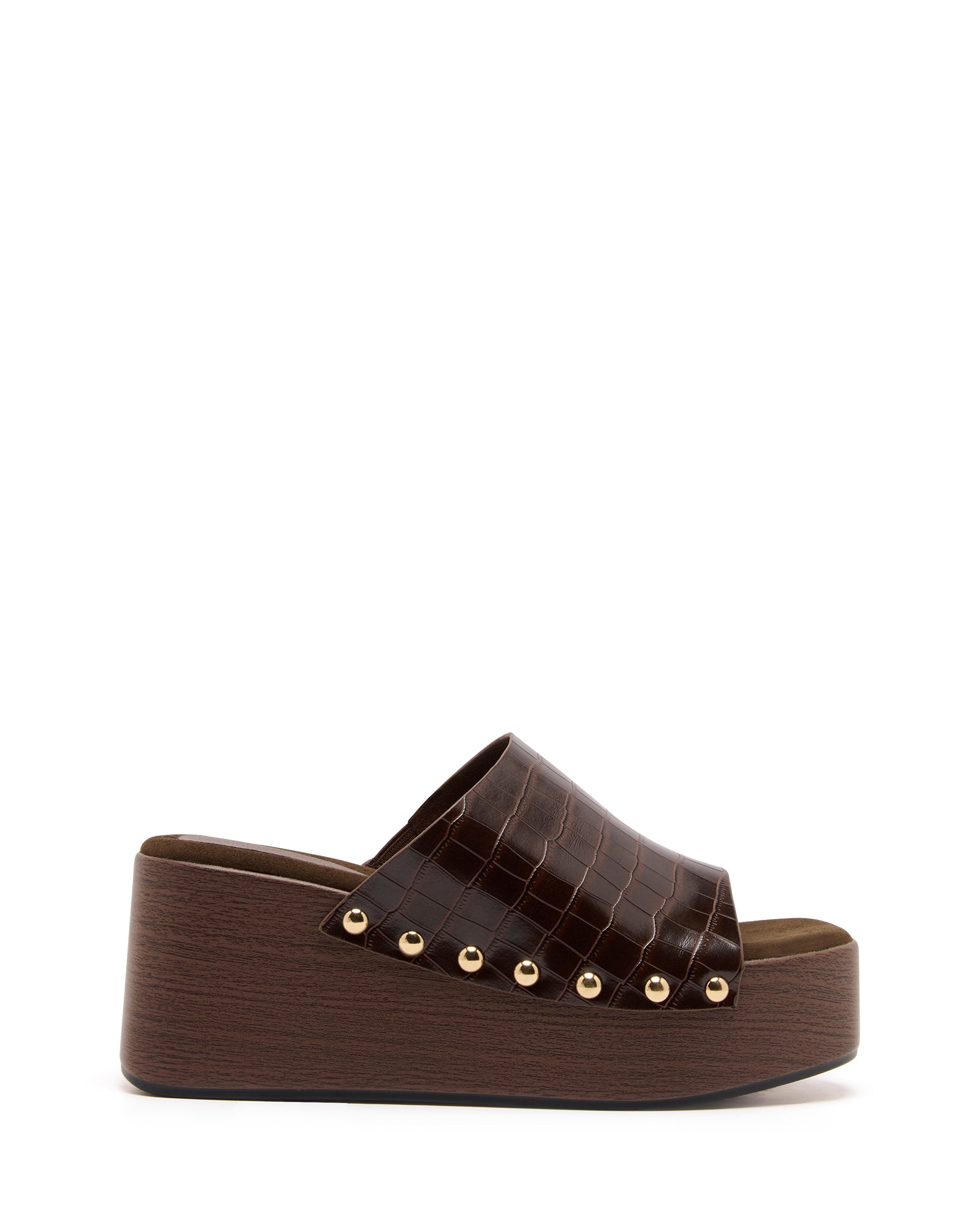 Imani Platform Clog Chocolate Croc – Therapy Shoes