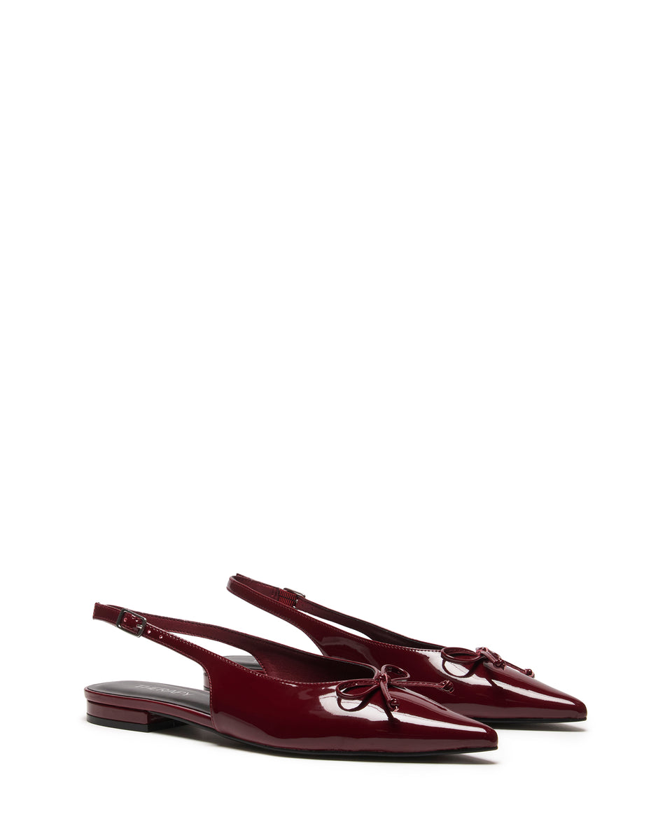 Lavin Flat Point Cherry Patent – Therapy Shoes