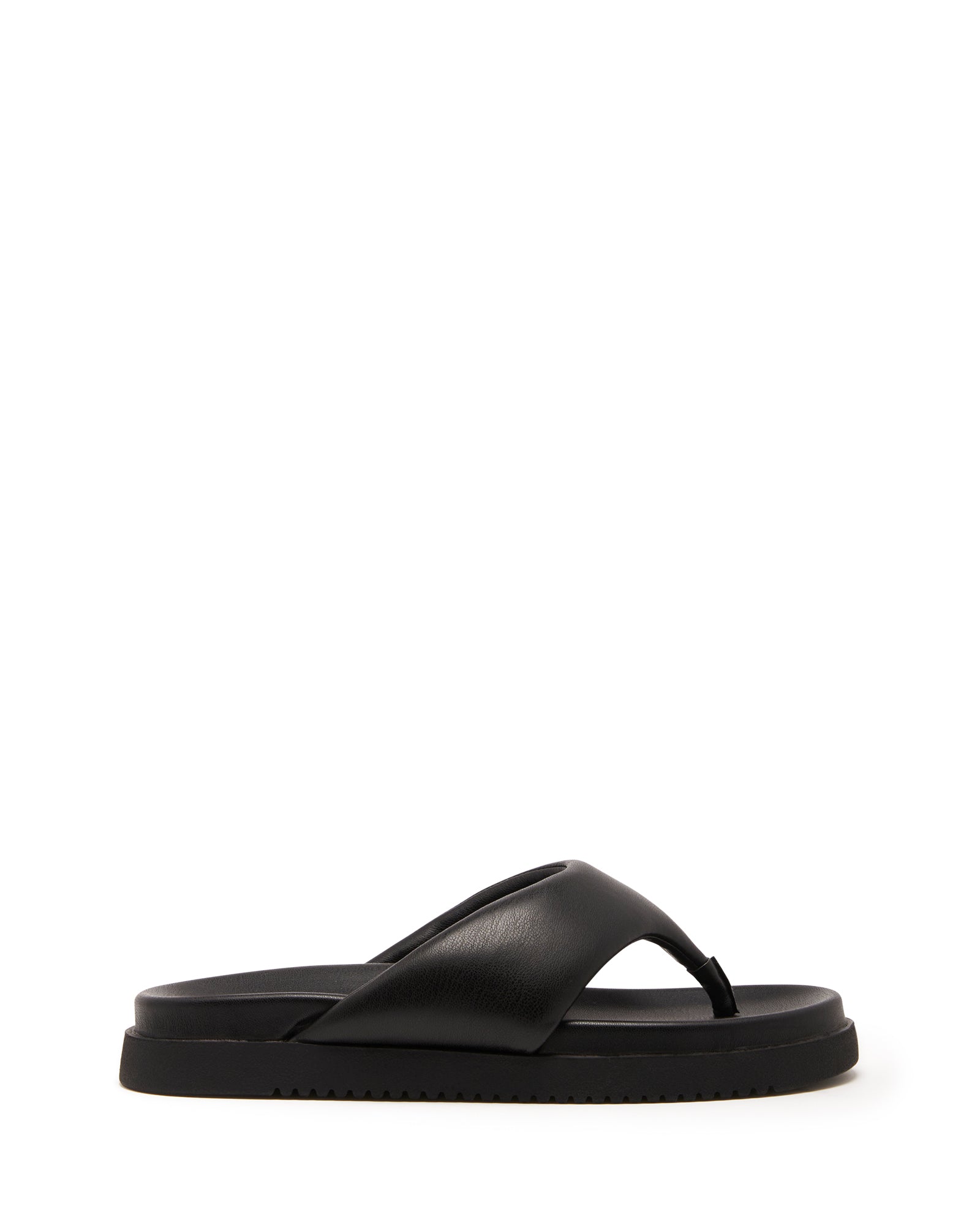 Radar Thong Sandal Black Smooth – Therapy Shoes